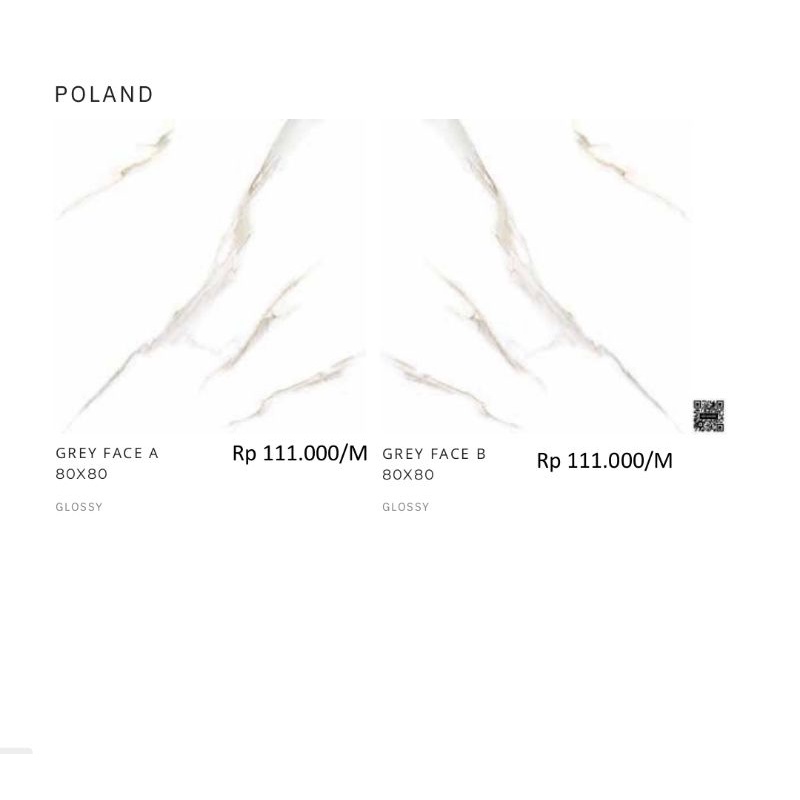 Jual Granit Glossy Motif Marbel Putih Abu Poland Ukuran 80x80 By ...