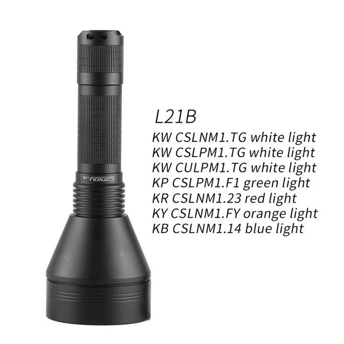 Jual Senter Convoy L21B Dengan Varian LED flashlight | Shopee Indonesia