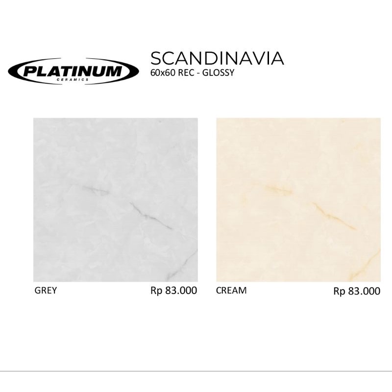 Jual Keramik Glossy Motif Marbel Abu dan Cream Scandinavia Ukuran 60x60 ...