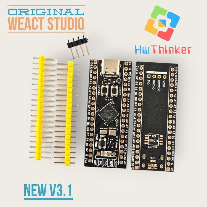Jual Weact Stm32f411ceu6 Stm32 Stm32f4 Arm Cortex M4 Blackpill Flety V31 Shopee Indonesia 