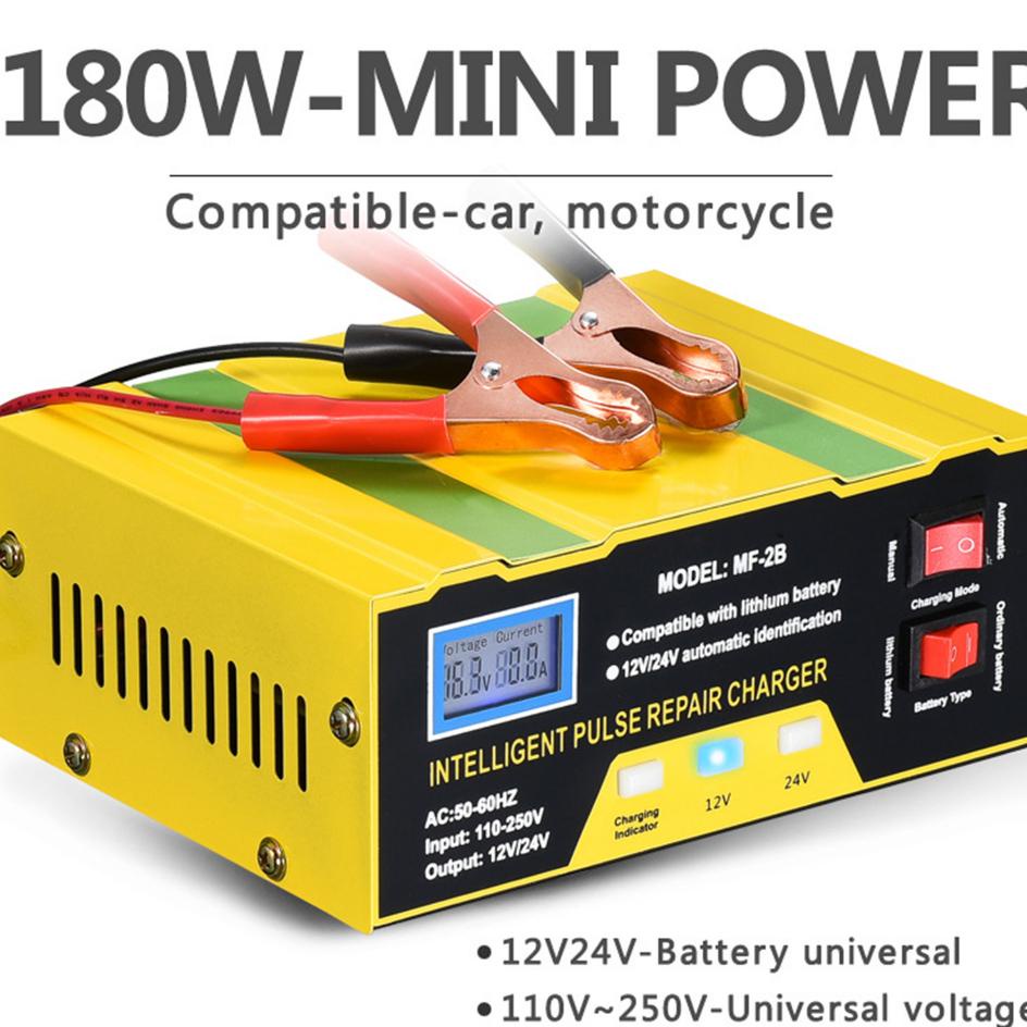 Jual Charger Aki 12V/24V 6-105Ah Mf-2B 180W Lead Acid Smart Battery ...