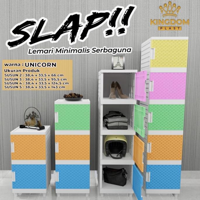 Jual LEMARI PLASTIK 1 PINTU SERBAGUNA / RAK HELM / RAK BUKU / KINGDOM ...