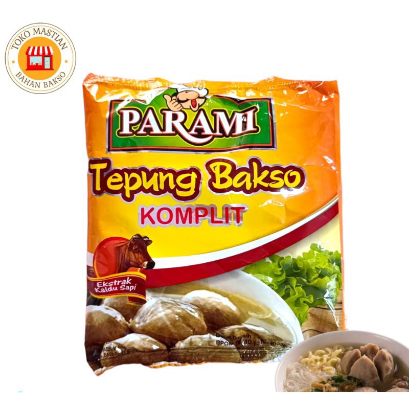 Jual Tepung bakso komplit ekstrak kaldu sapi cap parami 250 g | Shopee ...