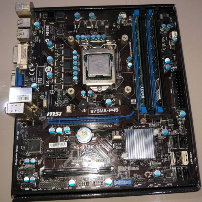Jual Mobo Motherboard LGA 1155 MSI B75MA - P45 | Shopee Indonesia