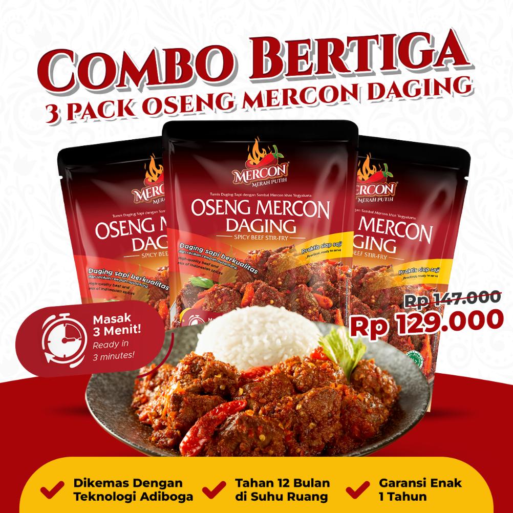 Jual Ready Mercon Merah Putih - Hemat Combo Bertiga || 3 x Oseng Mercon ...