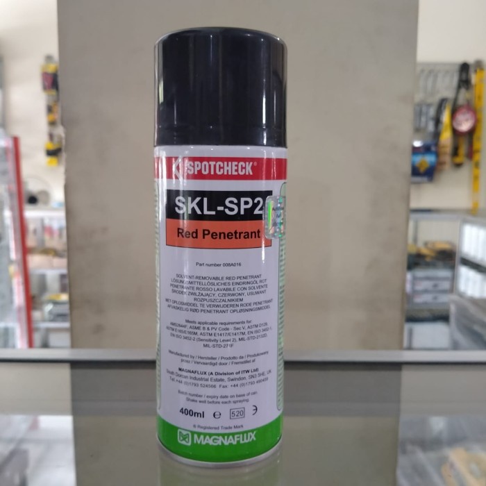 Jual yang dicari] MAGNAFLUX SKL-SP2 SPOTCHECK RED PENETRANT 400ML | Shopee Indonesia