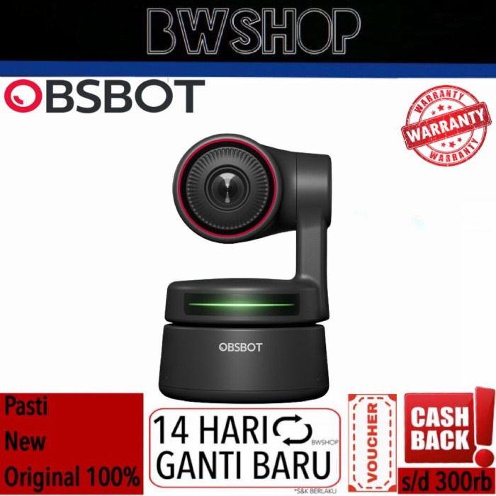 Jual OBSBOT Tiny 4K AI-Powered PTZ 4K Webcam | Shopee Indonesia