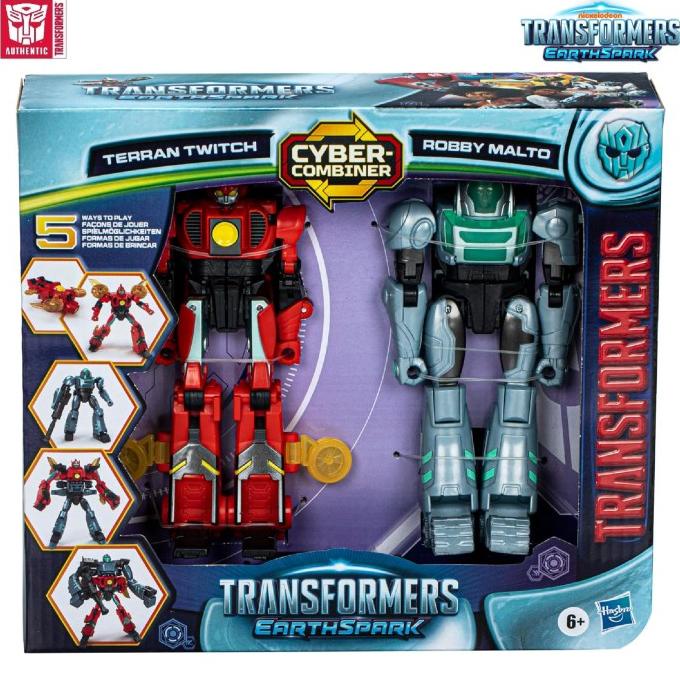Jual Transformers Earthspark Cyber Combiner Set Terran Twitch And Robby Malto Shopee Indonesia
