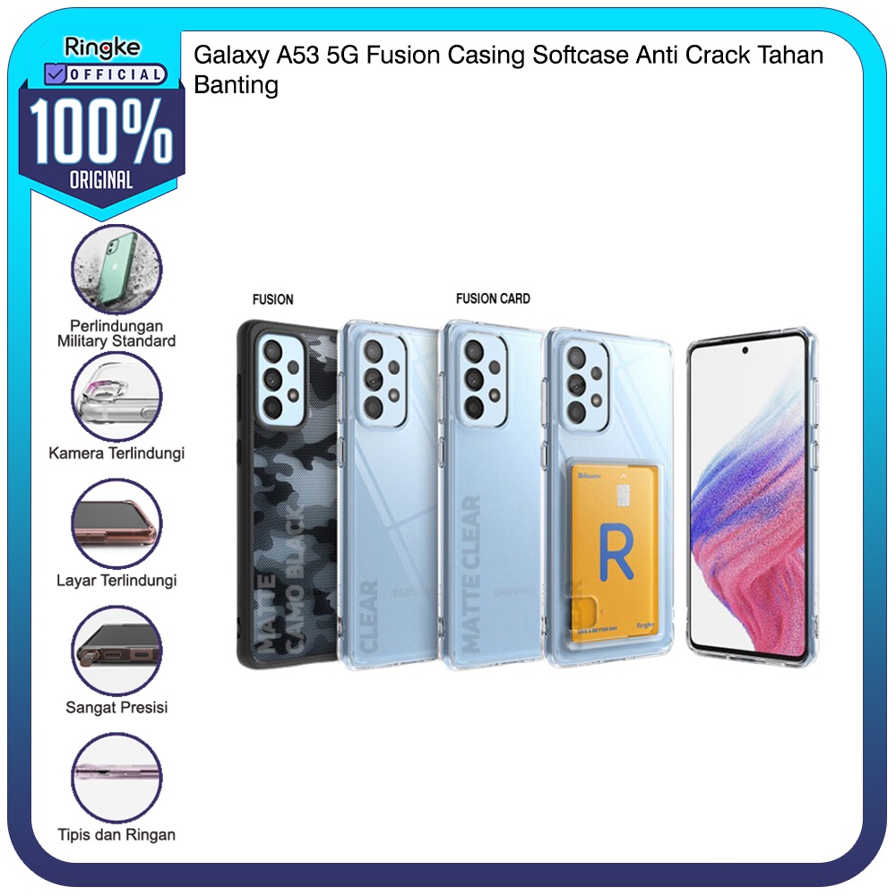 Jual Ringke Galaxy A53 5G Fusion Casing Softcase Anti Crack Tahan ...