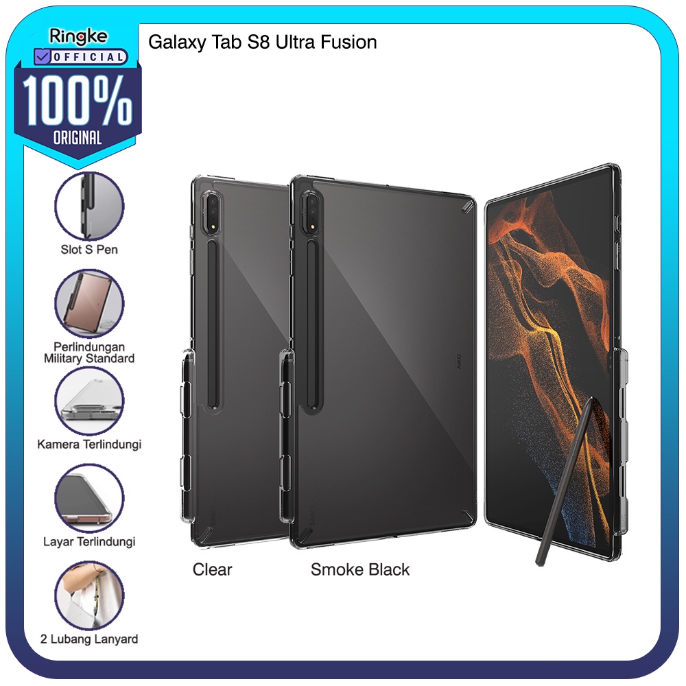 Jual Ringke Galaxy Tab S8 Ultra Fusion Casing Tahan Banting Anti Crack ...