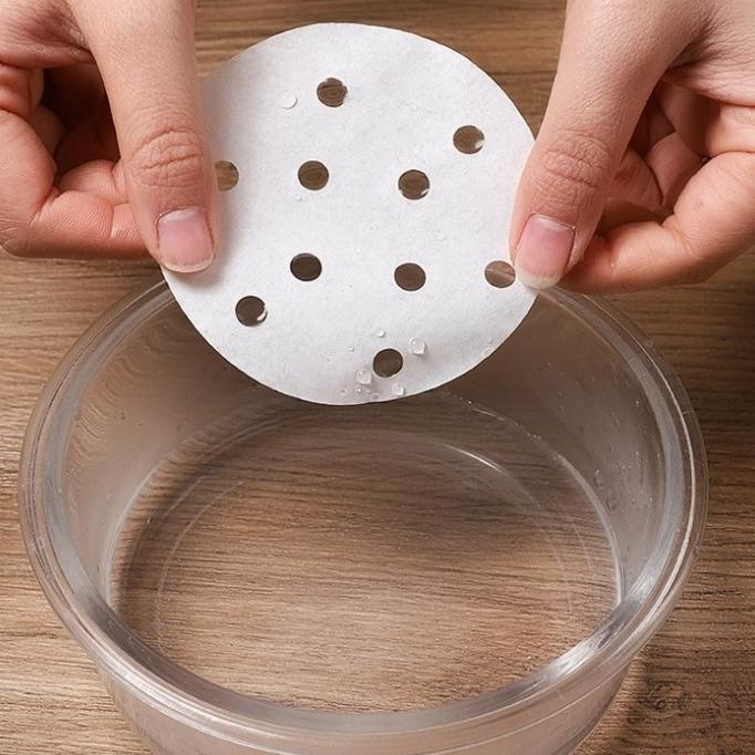 Jual Kertas Dimsum Alas Bakpao Bulat Kotak Tatakan Kue Steamer Roti Pao ...