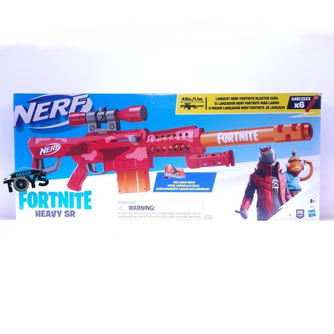 Jual NERF Fortnite Heavy SR Blaster Longest Fortnite Blaster Ever ...
