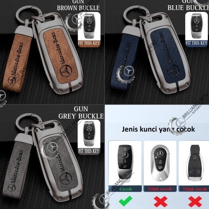 Jual METAL KULIT MERCEDES KEY CASE SARUNG KUNCI MERCY W222 W177 W247 ...