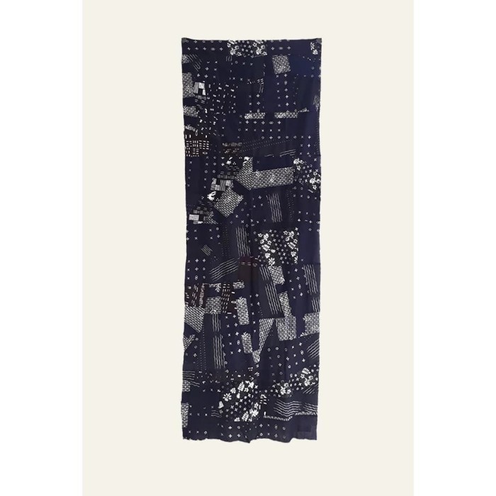 Jual [New Ori] Selendang Daur Hitam Kain Perca Scarf Shawl Sejauh Mata ...