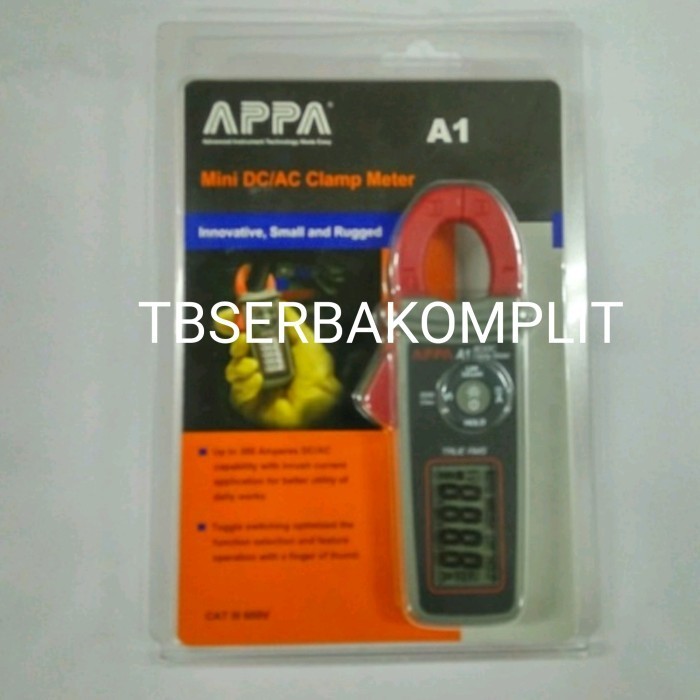 Jual Ori Appa A1 Mini Ac Dc 300A Digital Clamp Ampere Meter True Rms Tang Amper Diskon | Shopee ...