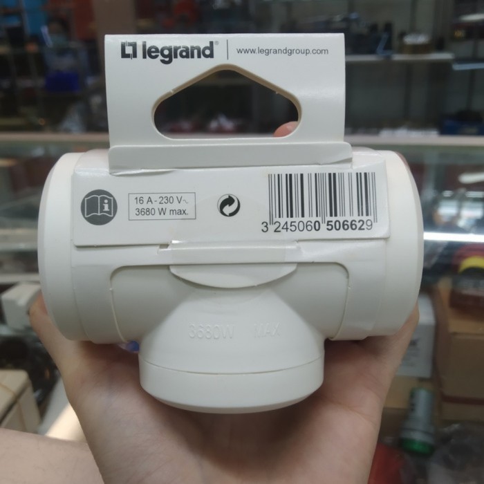 Jual MANTAPP LEGRAND STEKER T ARDE PUTIH 16A 3 WAY ADAPTER COLOKAN ...