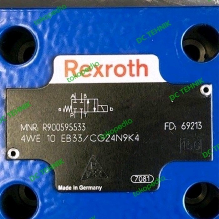 Jual Original Solenoid Hydraulic Valve Rexroth 4We 10 Eb33/Cg24N9K4 ...