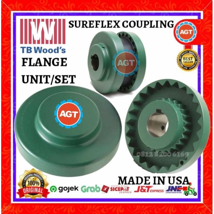 Jual [Ori] Sureflex Coupling Tb Woods 6S Flange Set Max Bore 45Mm ...