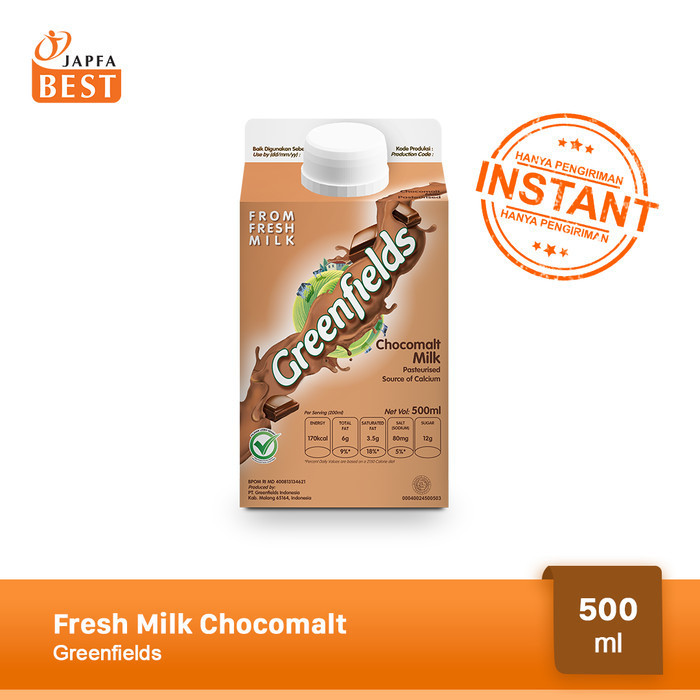 Jual Greenfields Fresh Milk Choco Malt 500ml | Shopee Indonesia
