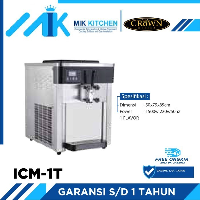 Jual [New] Crown Ice Cream Machine Icm-1T / Icm 1T / Icm1T Berkualitas | Shopee Indonesia