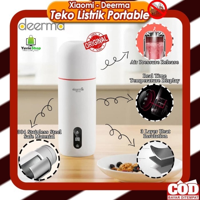 Jual Teko Pemanas Termos Air Panas Listrik Elektrik Mini 350 ml Xiaomi ...