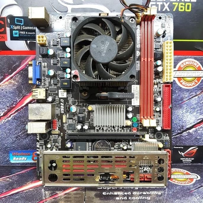 Jual Paket Motherboard mobo Amd Am3 DDR3 + processor Athlon X250 + Fan ...