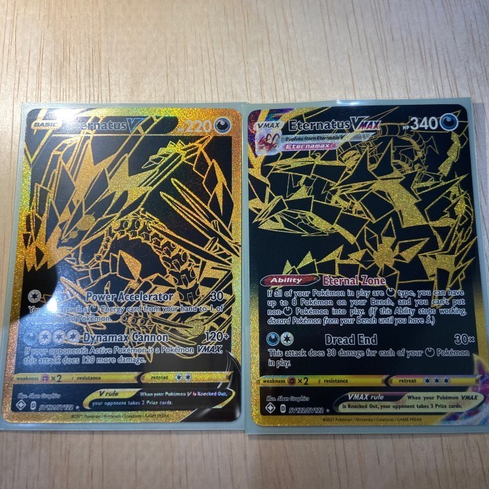 Jual Baru Kartu Pokemon En Swsh Shining Fates Eternatus V Vmax Ur Black ...