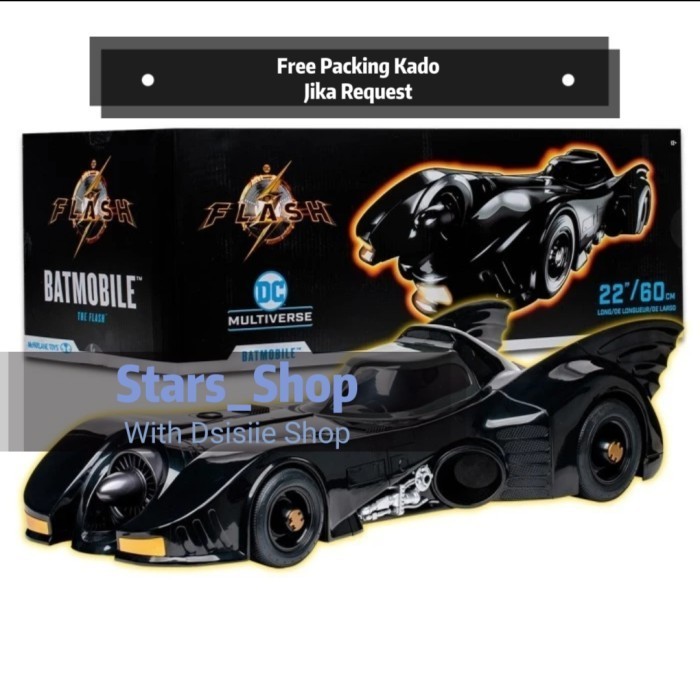 Jual [Ori] Dc Multiverse The Flash Batmobile Movie Original / Figure ...