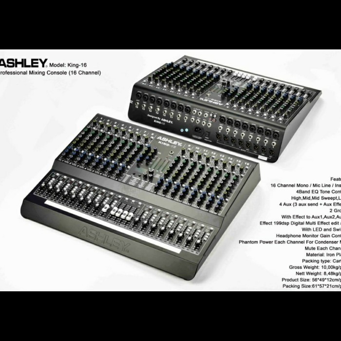 Jual Mixer Ashley King16 16 Channel Ashley King 16 ( Original ...
