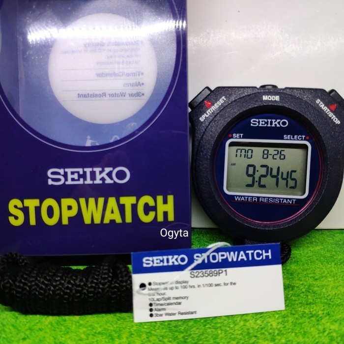 Jual Stopwatch Seiko S23589P Memory 10 Original | Shopee Indonesia