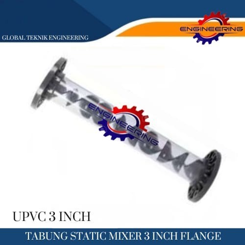 Jual Tabung Static mixer 3inch Upvc flange 3" Statis Mixer Ozone ...