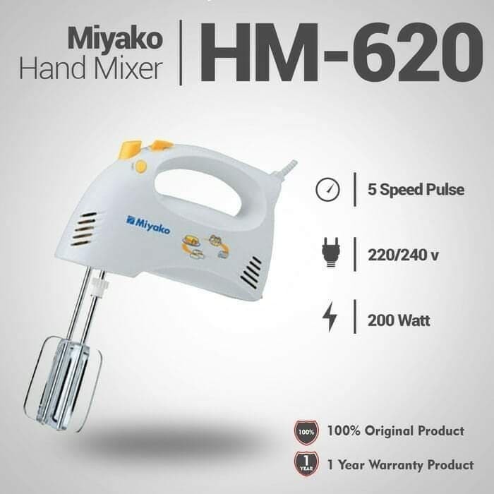 Jual Miyako Hand Mixer hm- 620 bisa gojek | Shopee Indonesia