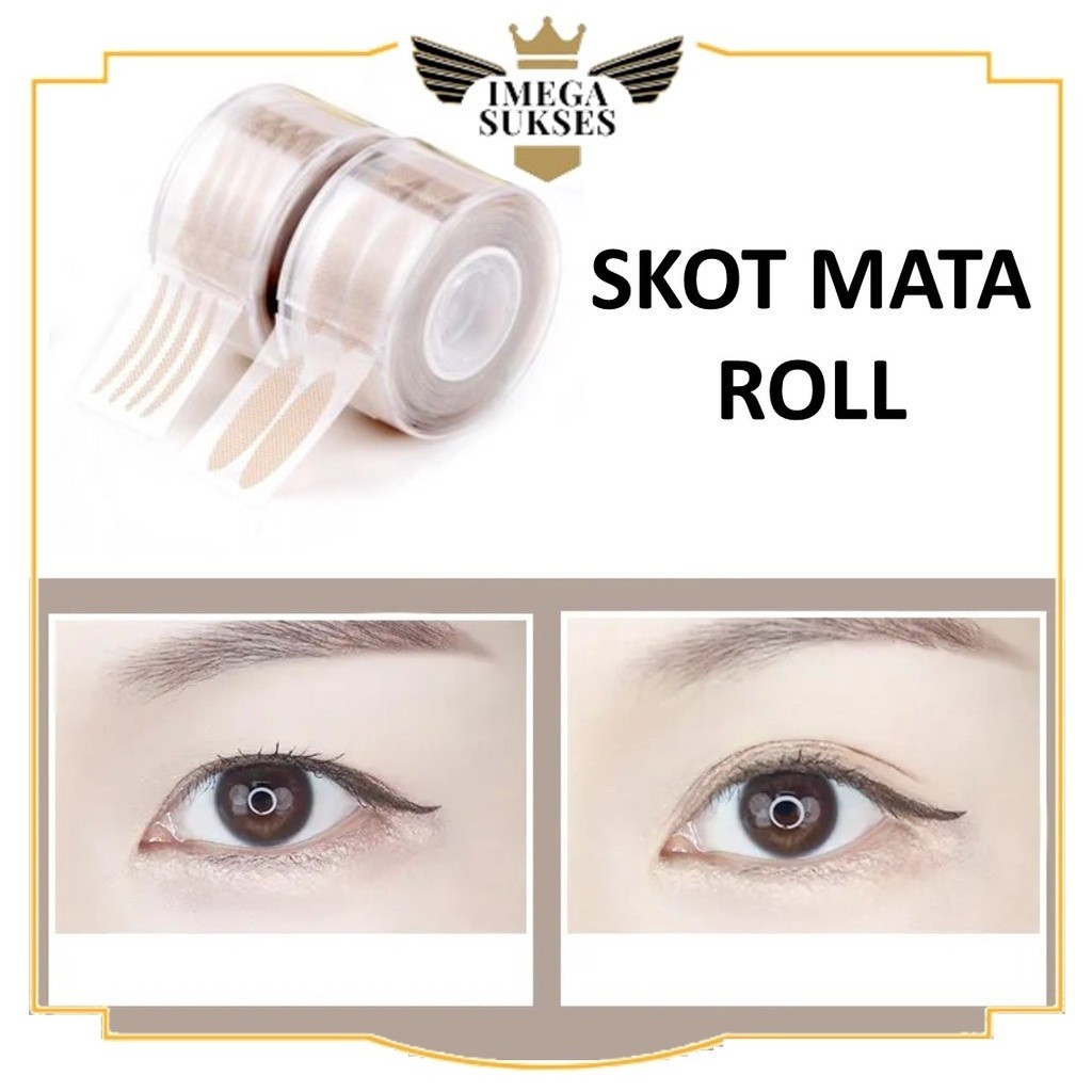 Jual IMS Skot Mata Eyelide Roll 600Pcs Double Eyelid Stickers Tape Stiker Kelopak Mata Bening ...