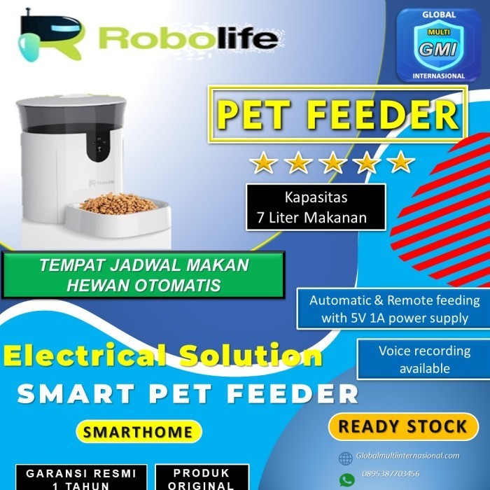 Jual Robolife Smart Pet Feeder (KONTROL JADWAL MAKAN PELIHARAAN ...