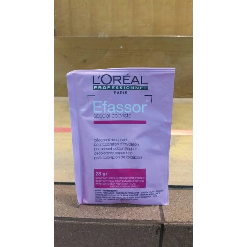 Jual Loreal EFFASOR bleaching rambut sachet 26ml | Shopee Indonesia