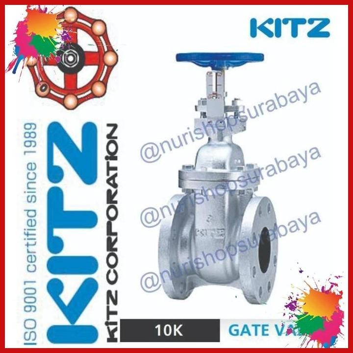 Jual valve putar / gate valve kitz cast iron jis 10k 2" / 2in / 2 inch [nur] | Shopee Indonesia