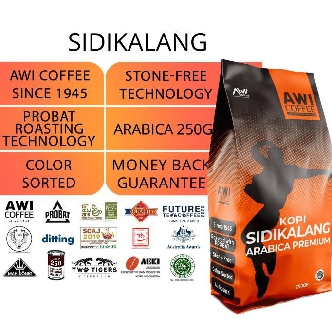 Jual Awi Coffee Sidikalang Arabica Premium 250Gr|Biji|Roasted|Grade 1 ...