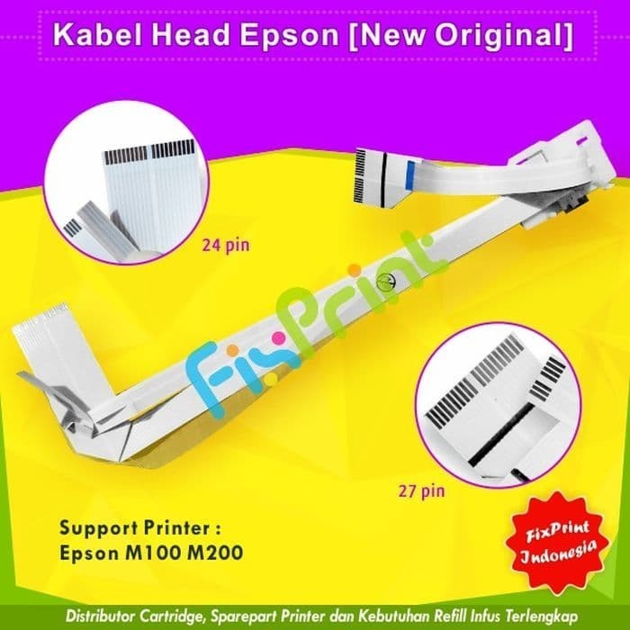 Jual Kabel Head Epson M200 M100, Kabel Flexible Head Printer M200 ...