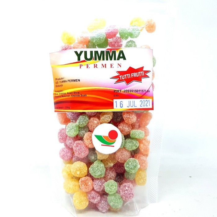 Jual !!!!!!] YUMMA PERMEN MIX FRUIT 250gr ANEKA BUAH KERAS MANIS ASLI ...