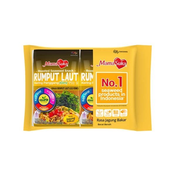 Jual MAMASUKA RUMPUT LAUT JAGUNG BAKAR 4.5 GR X 2 PCS | Shopee Indonesia