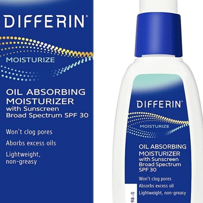 Jual Differin Oil Absorbing Moisturizer SPF 30 Sunscreen Oily Acne Skin ...