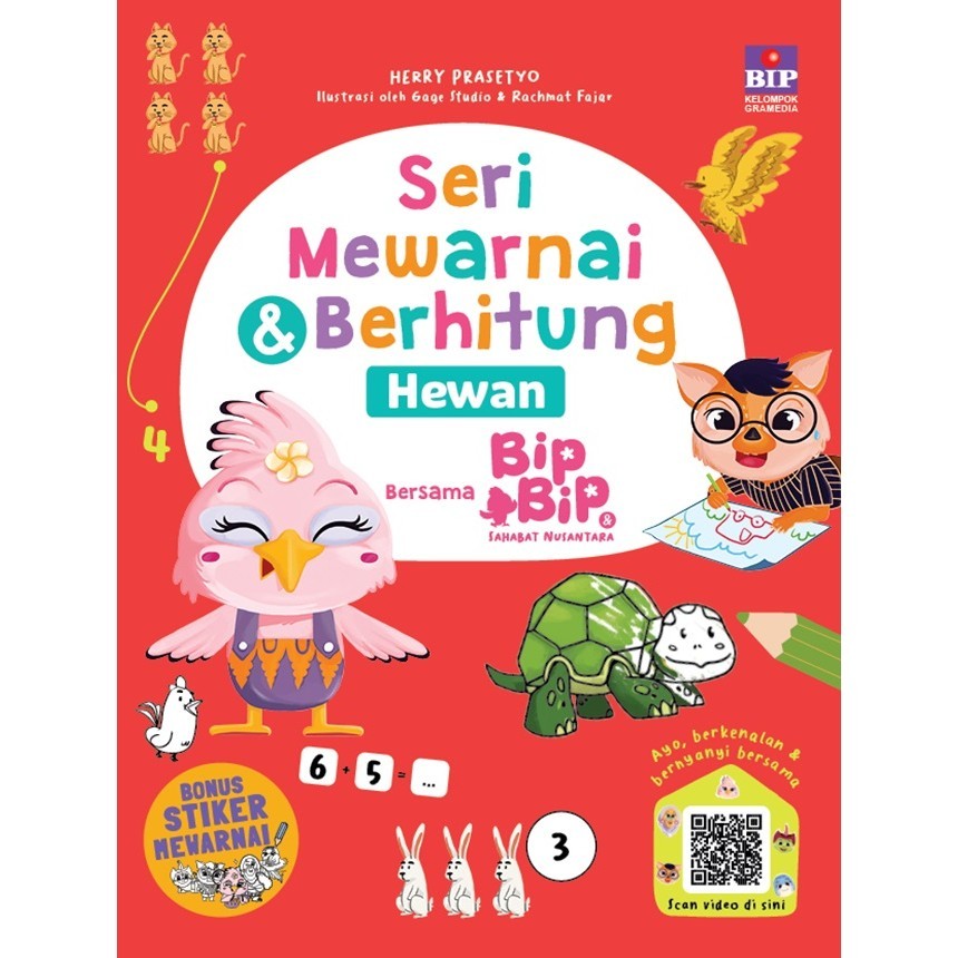 Jual Buku Seri Mewarnai Dan Berhitung: Hewan Bersama Bip Bip Dan | Shopee Indonesia