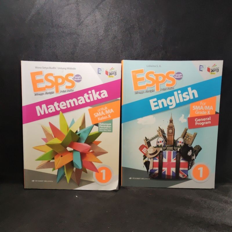 Jual Buku Esps Matematika, English, kelas 10, X, SMA, Kurikulum 2013 ...