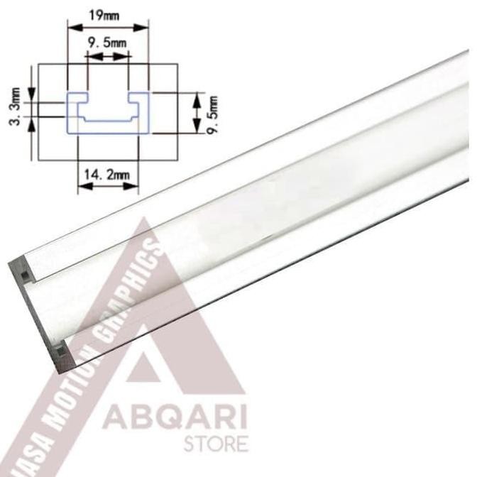 Jual t-track slider / table saw runner / slob / T slot miter slider bar ...