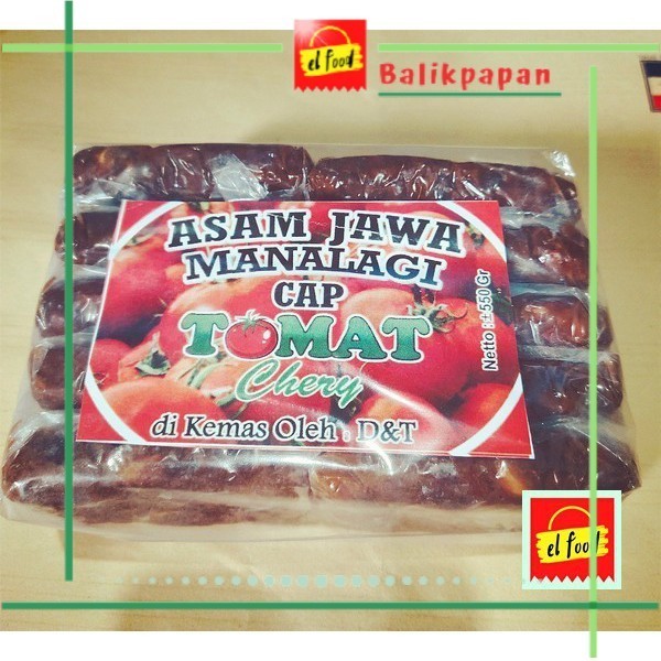 Jual ASAM JAWA 550gr/Pack (Isi 10 pcs) CAP Tomat CHERY /ELFOOD/sembako ...