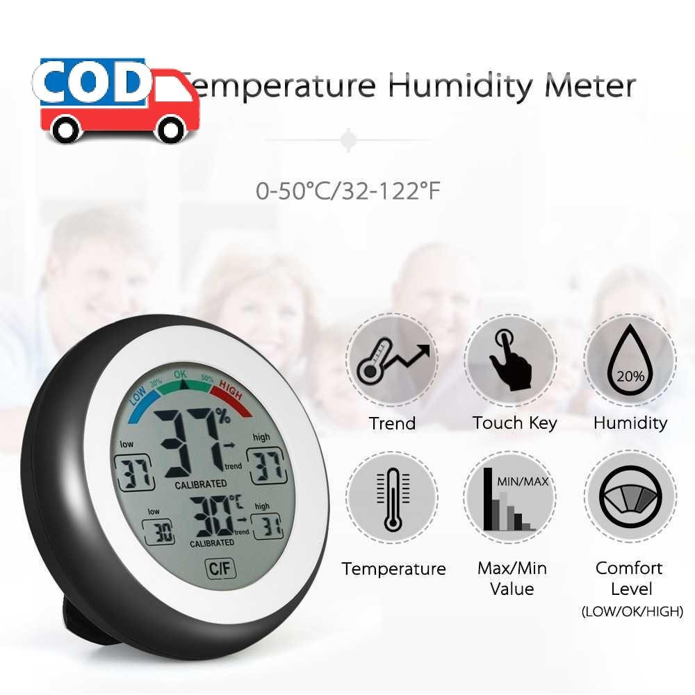 Jual Alat Ukur Suhu Ruangan Termometer Digital Hitung Kelembapan Udara ...