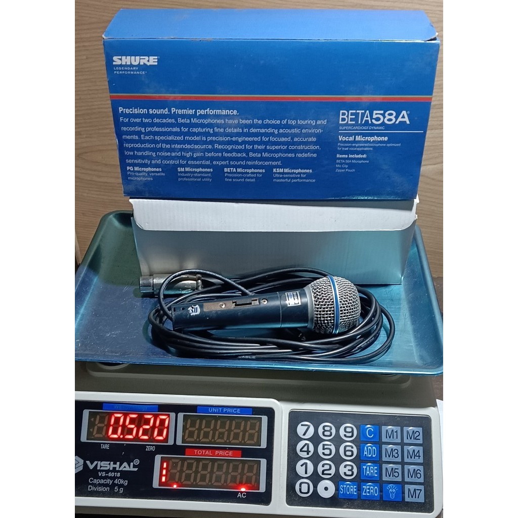 Jual (56) Mic Shure Beta BT 58A ( ADA SWITCH ON/OFF & KABEL ) | Shopee Indonesia