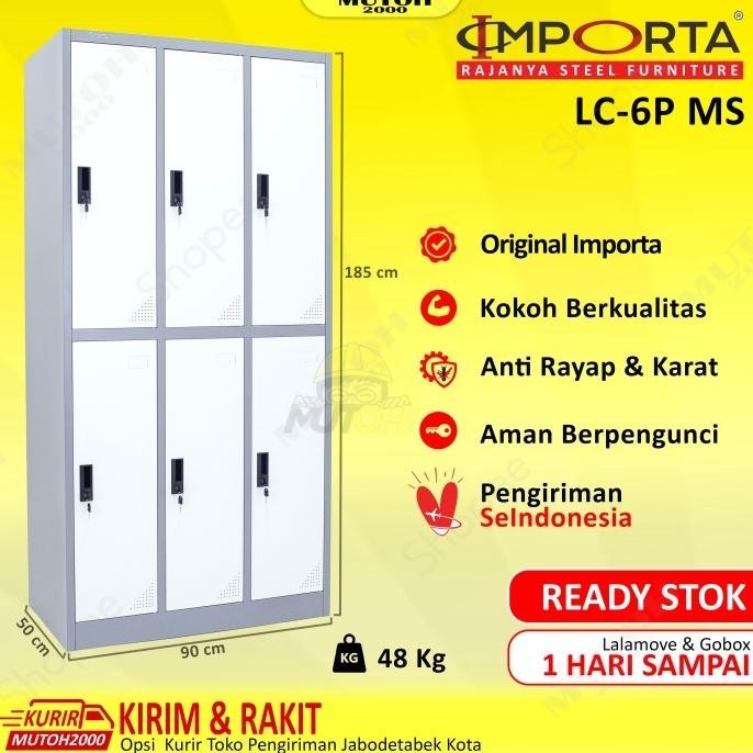 Jual Importa Lc-6Xp Bt Ms Loker Besi 6 Pintu Locker Besi 6 Pintu Full Plat Limited Edition ...