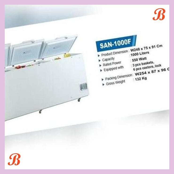 Jual | ME | CHEST FREEZER SANSIO SAN 1000F 1000 LITER | Shopee Indonesia