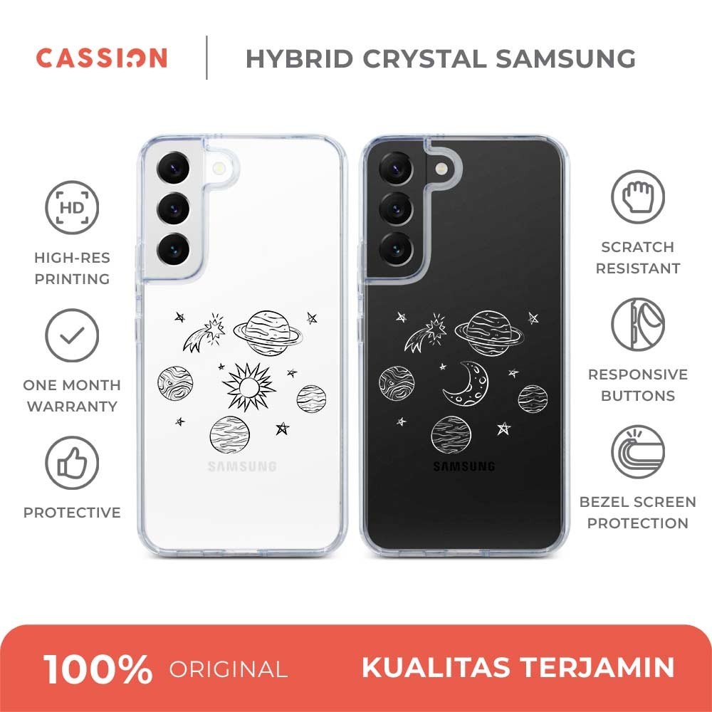 Jual Hybrid Case For Samsung S24 S23 S22 S21 Note 20 Plus Ultra FE Cassion Couple - Moon Sun ...